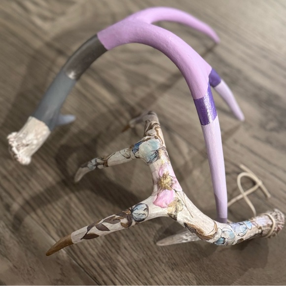 Handmade | Accents | Cottagecore Decorated Antler | Poshmark